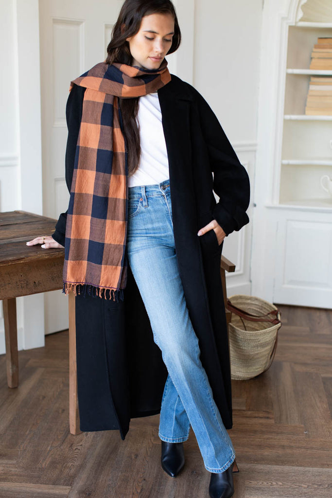 Handloom Scarf - Autumn Check - Emerson Fry
