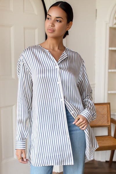 Layering Shirt - Indigo Stripe - Emerson Fry