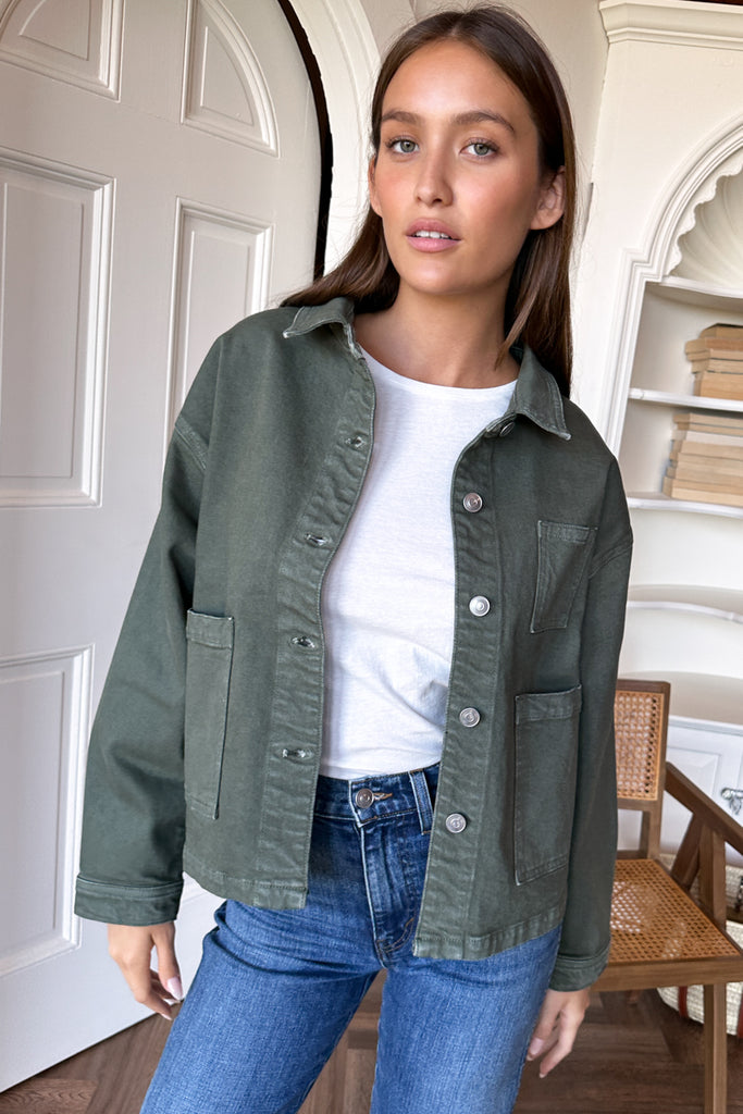 Utility Shirt Jacket - Army Green - Emerson Fry