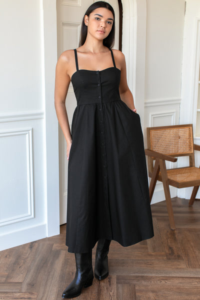 Florentine Layering Dress - Black Organic - Emerson Fry