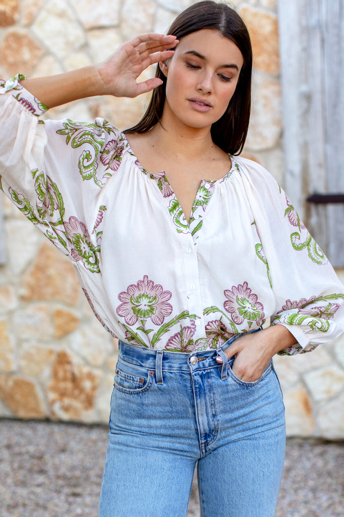 Frances Blouse - Maeve Flowers - Emerson Fry