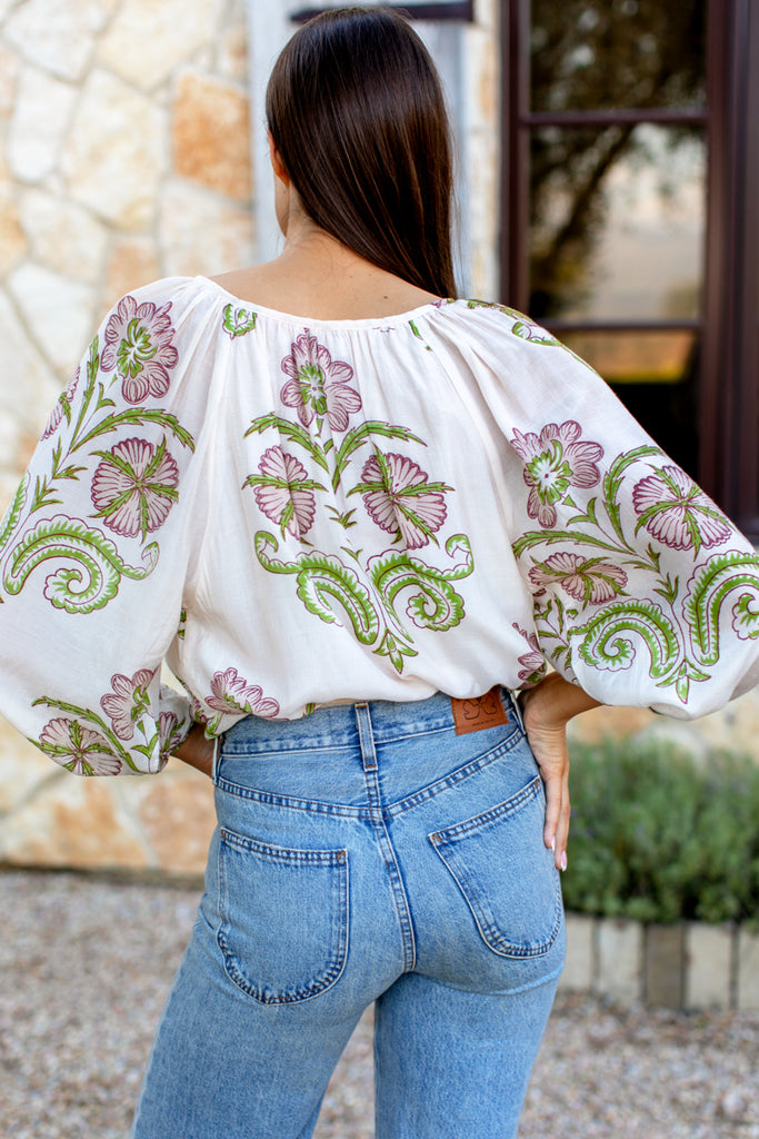 Frances Blouse - Maeve Flowers - Emerson Fry