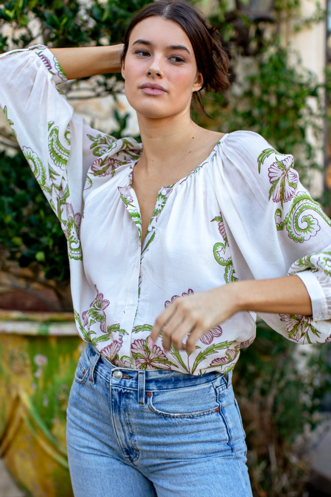 Frances Blouse - Maeve Flowers - Emerson Fry