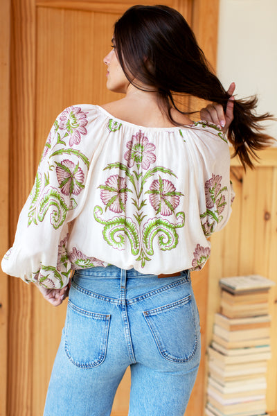 Frances Blouse - Maeve Flowers - Emerson Fry
