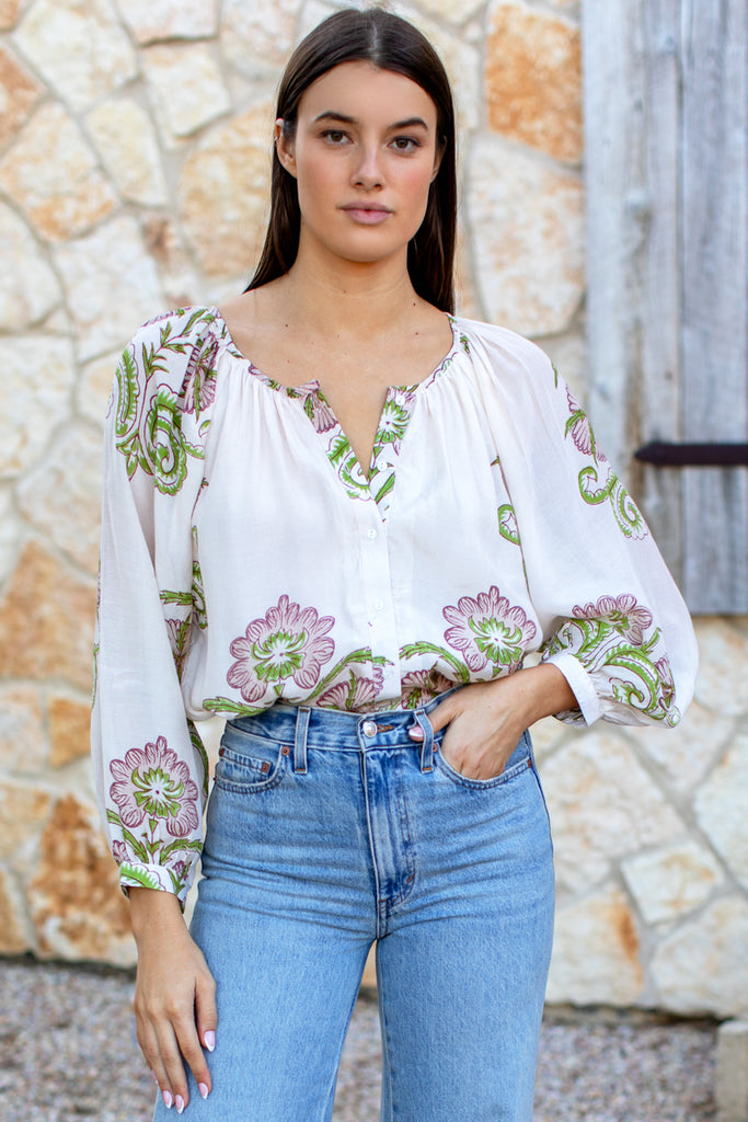 Frances Blouse - Maeve Flowers - Emerson Fry