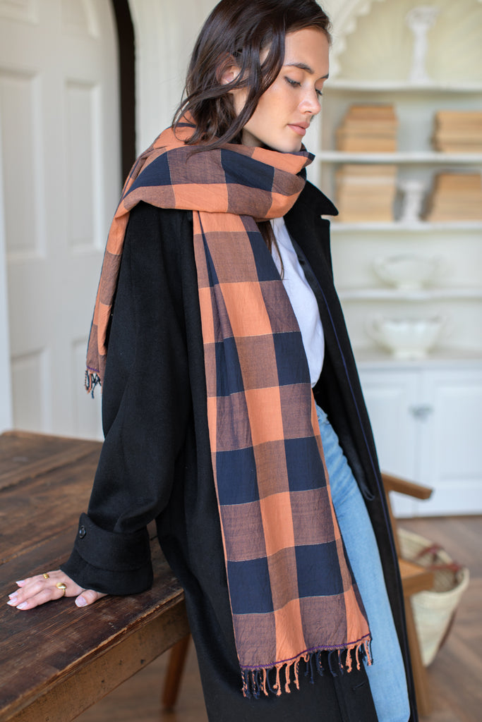 Handloom Scarf - Autumn Check - Emerson Fry