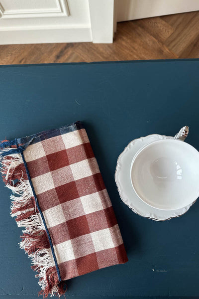 Plaid Napkin Set - Rust - Emerson Fry