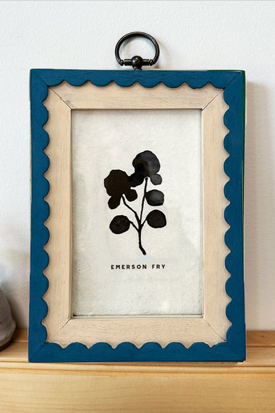 Hand Carved Frame - French Blue - Emerson Fry