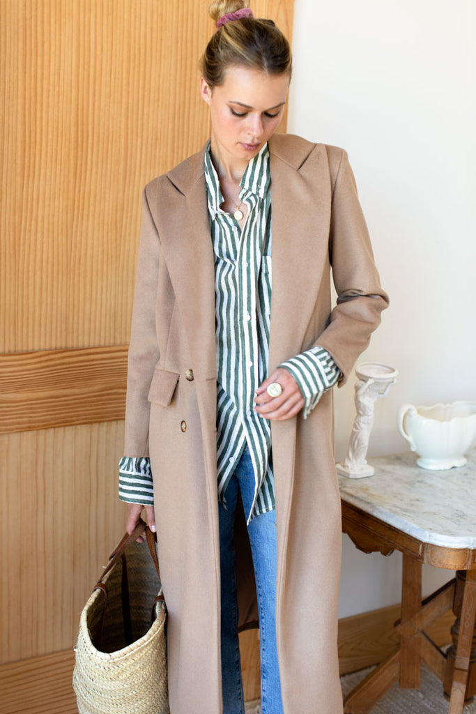 Julius Long Coat - Camel Wool Cashmere - Emerson Fry