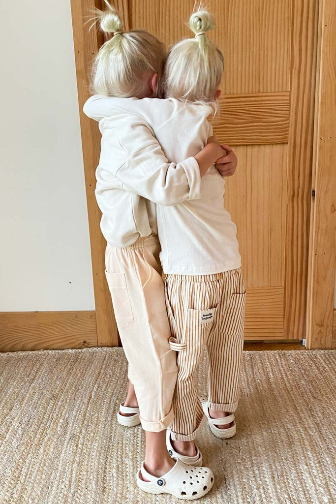 Family Cargo Pant Child - Honey Stripe Organic - Emerson Fry