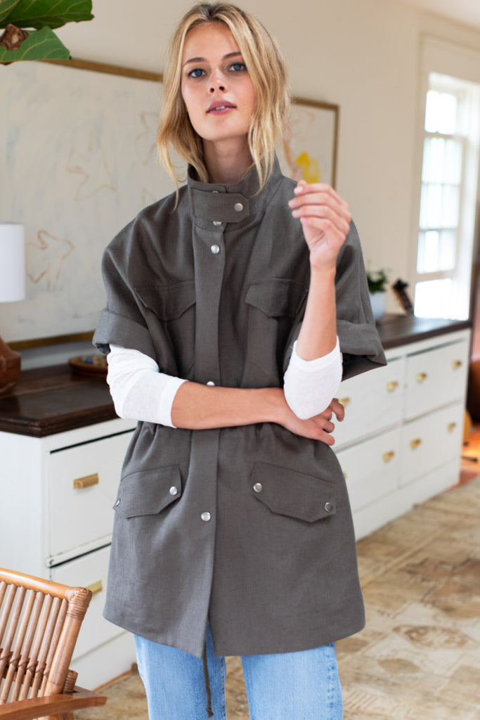Military Layering Jacket - Army Linen - Emerson Fry