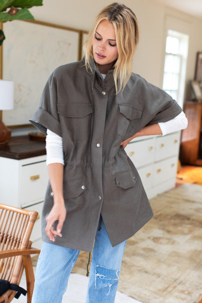 Military Layering Jacket - Army Linen - Emerson Fry