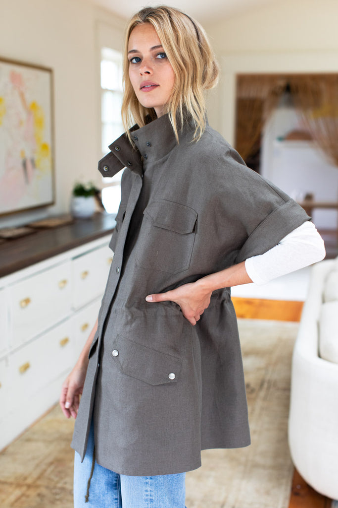 Military Layering Jacket - Army Linen - Emerson Fry