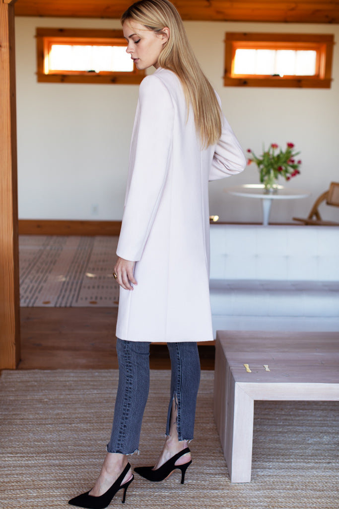 Tailored Coat - Fawn Wool Cashmere - Emerson Fry