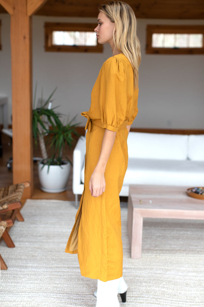 Bea Dress - Golden Wheat - Emerson Fry