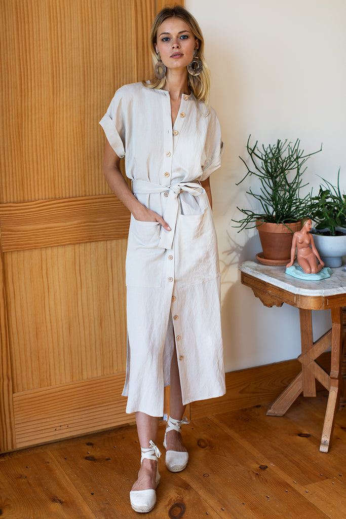 Desert Dress - Sand Linen - Emerson Fry