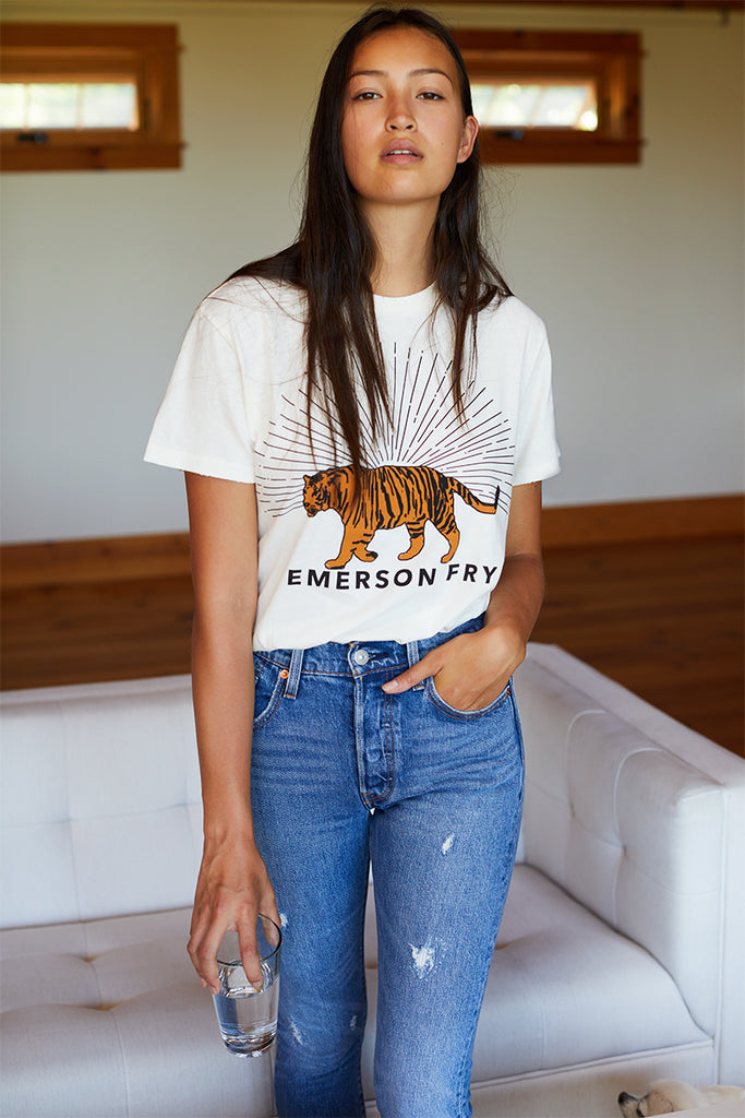 Tiger T-Shirt - Ivory - Emerson Fry